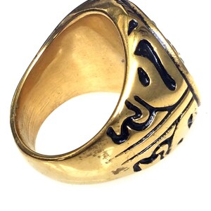 Rare Solid Gold 18K Skull Magic Ring / Powerful Protective Lucky Life ...