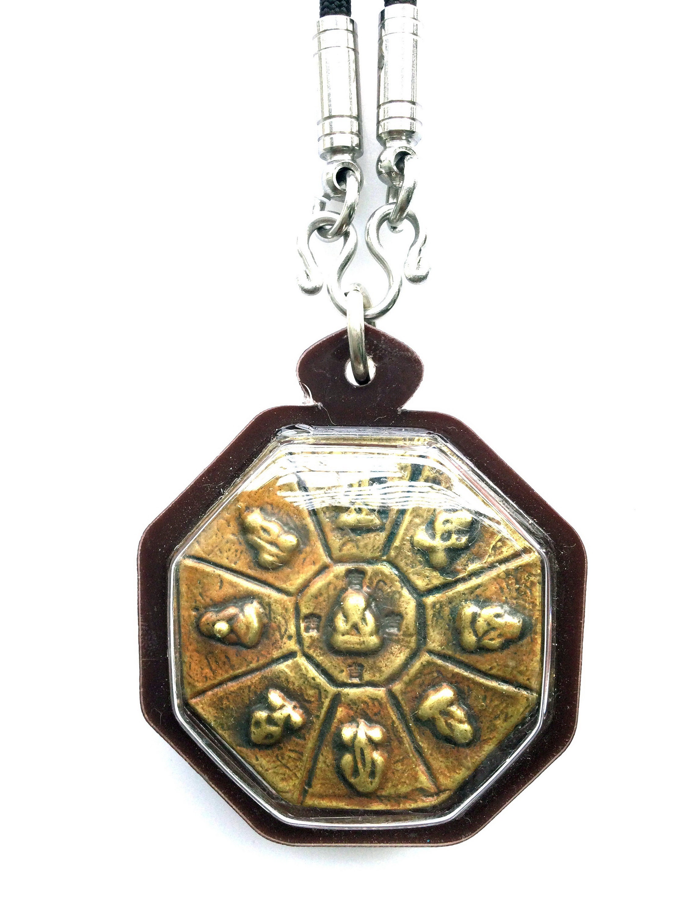 Phra Pidta Yantra Brass Amulet: Thai Buddhist Good Luck Pendant - Etsy