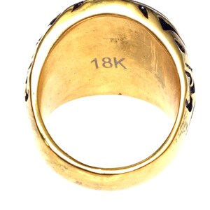 Rare Solid Gold 18K Skull Magic Ring / Powerful Protective Lucky Life ...