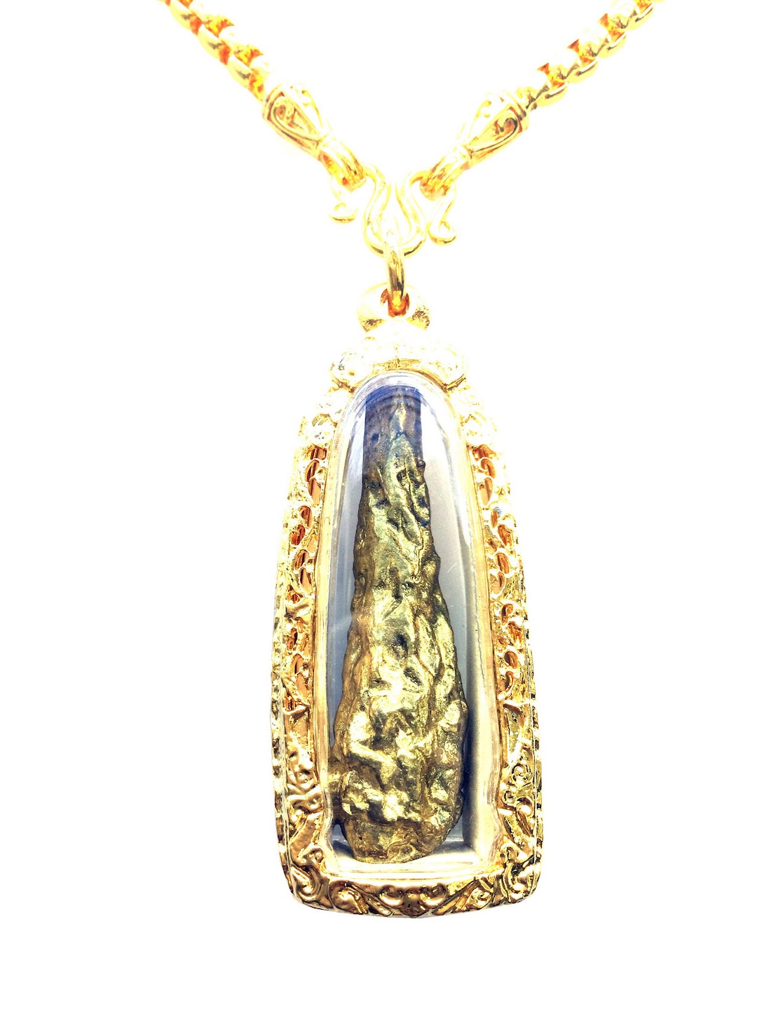 Rare Gold Paya Leklai Gold Necklace Magic Pendant / Invulnerable ...