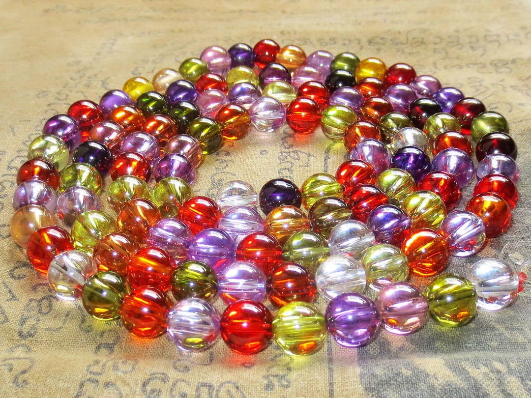 Limited Edition Natural 108 Multi-colored Naga-eye Stone Beads for ...