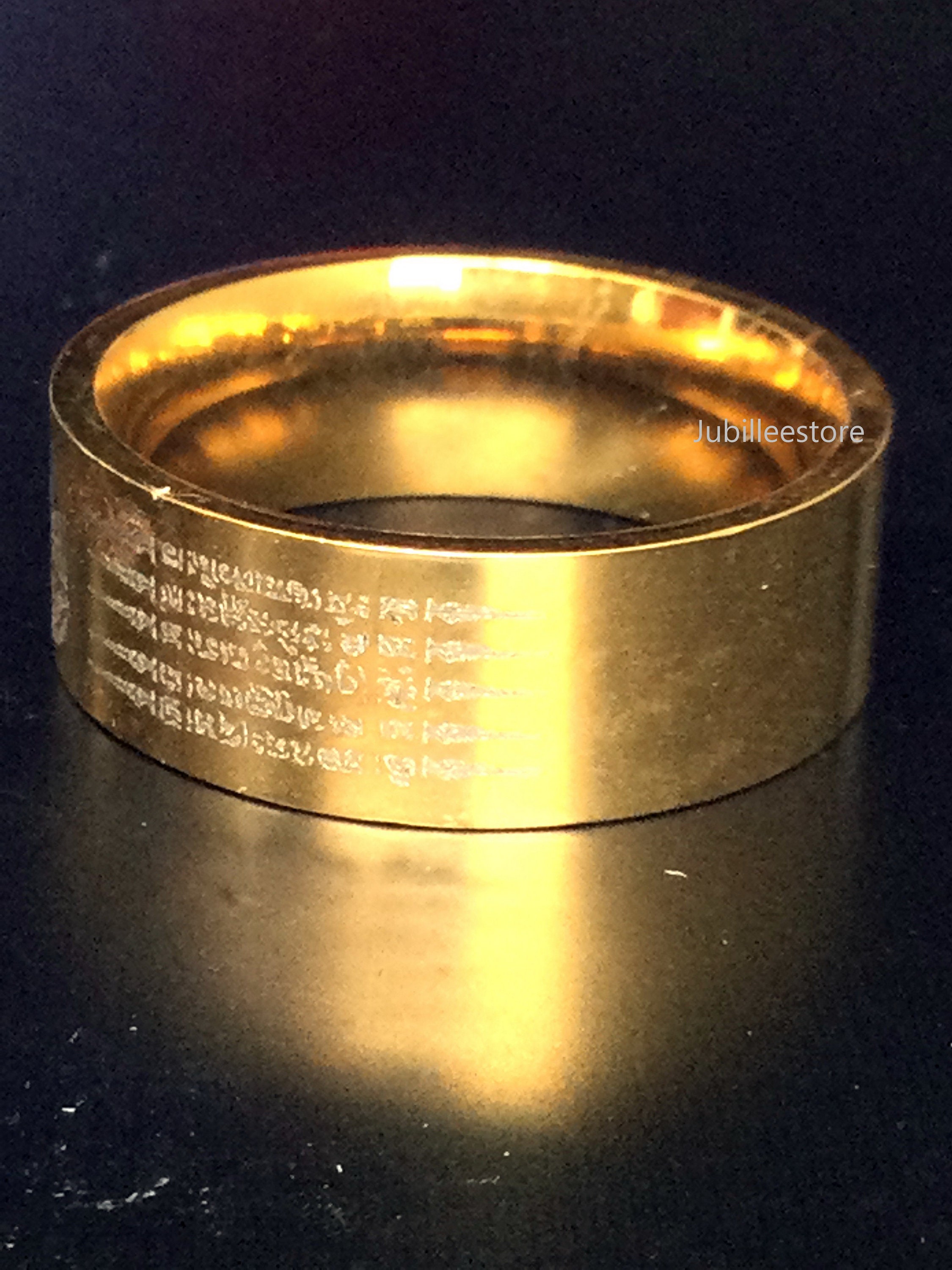 Rare Original 5 Row Yantra Gold Ring / Protective and Lucky Talisman ...