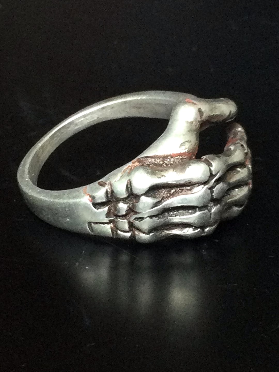 Rare Hand Skeleton Magic Powerful Ring / Mixed Silver Hand Ring / Lucky ...