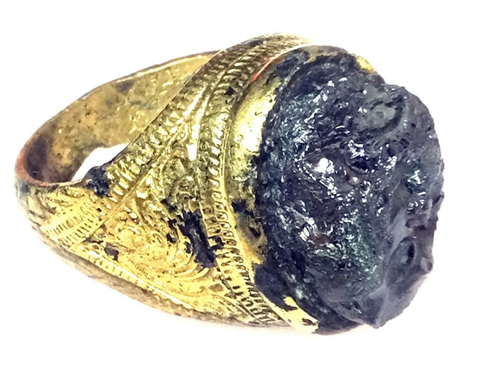 Rare Black Leklai Stone Magic Ring From Korlaan Mountain / Powerful ...