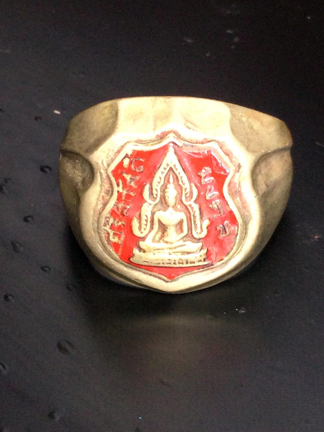 Rare Yantra Mantra Phra Buddha Chin-na-rat B.E. 2517 Ring, Yai Temple ...