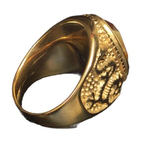 Rare Yellow Gemstone Stone Magic Ring / Powerful Lucky and Charming ...