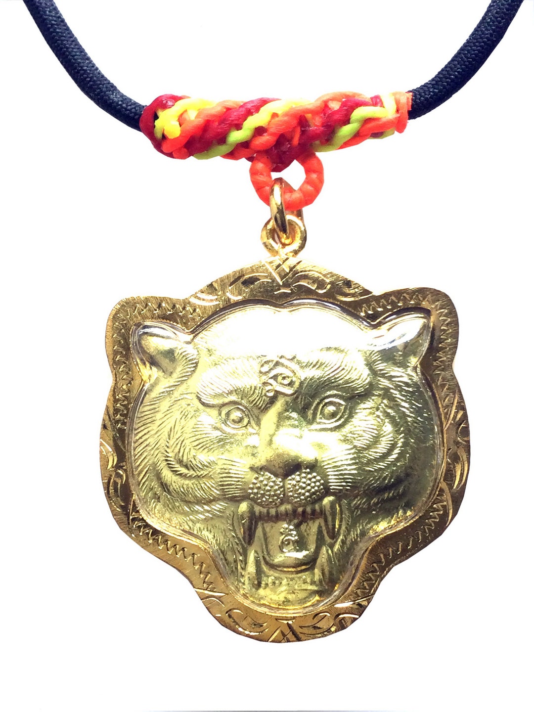 Rare Tiger Locket by LP Pern, Bang-phra Temple Magic Pendant / Good ...