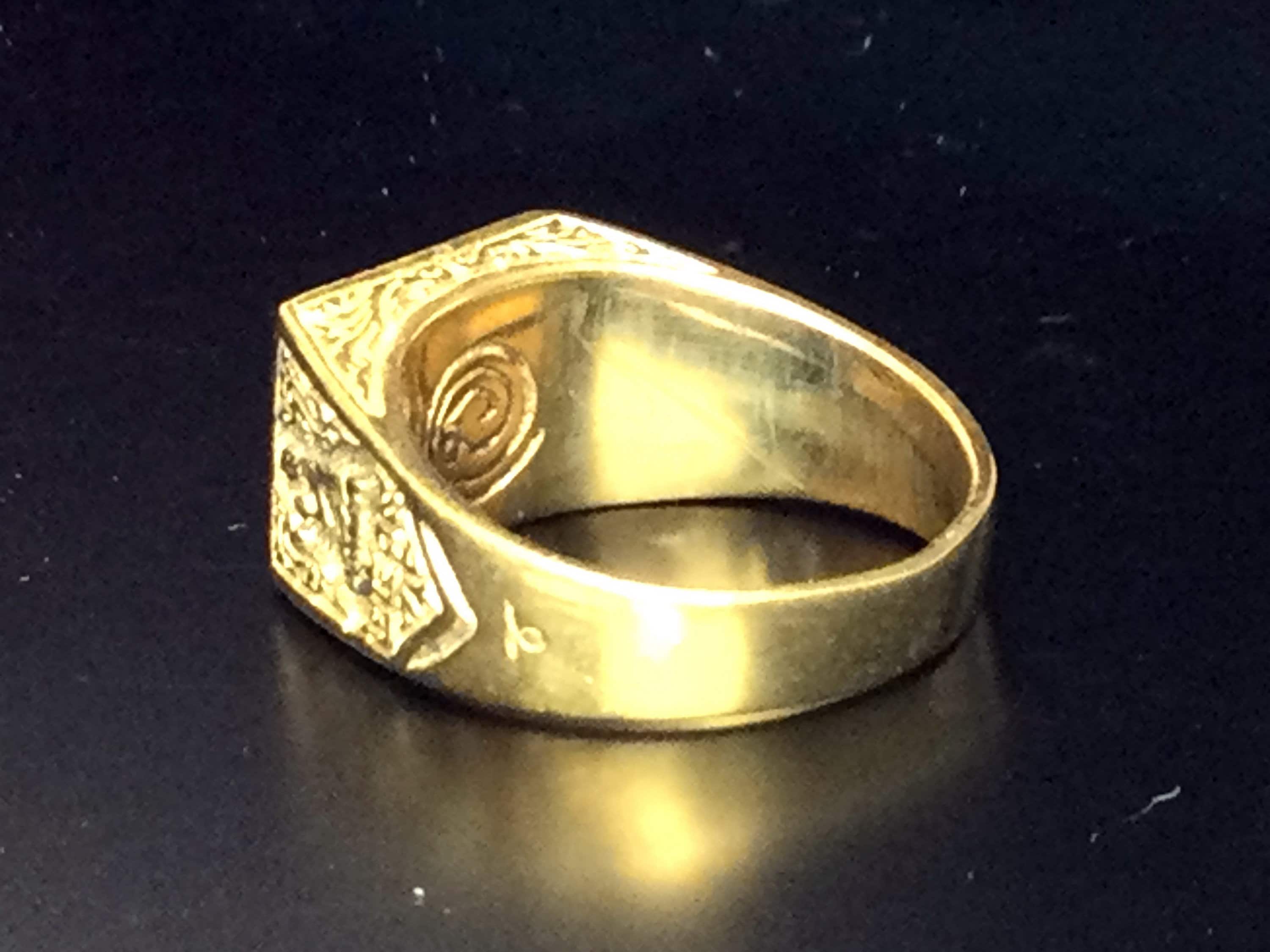 Rare Magic Gold Yantra LP Duu Ring B.E. 2519, Sakae Temple / Powerful ...