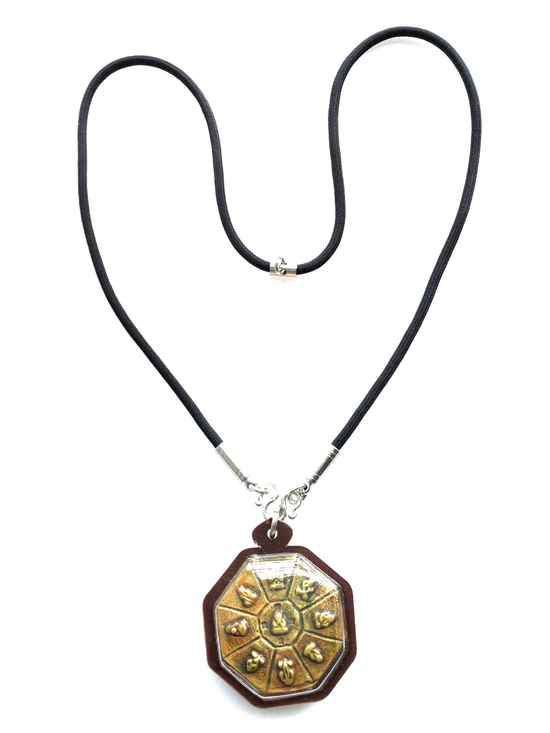 Phra Pidta Yantra Brass Amulet: Thai Buddhist Good Luck Pendant - Etsy