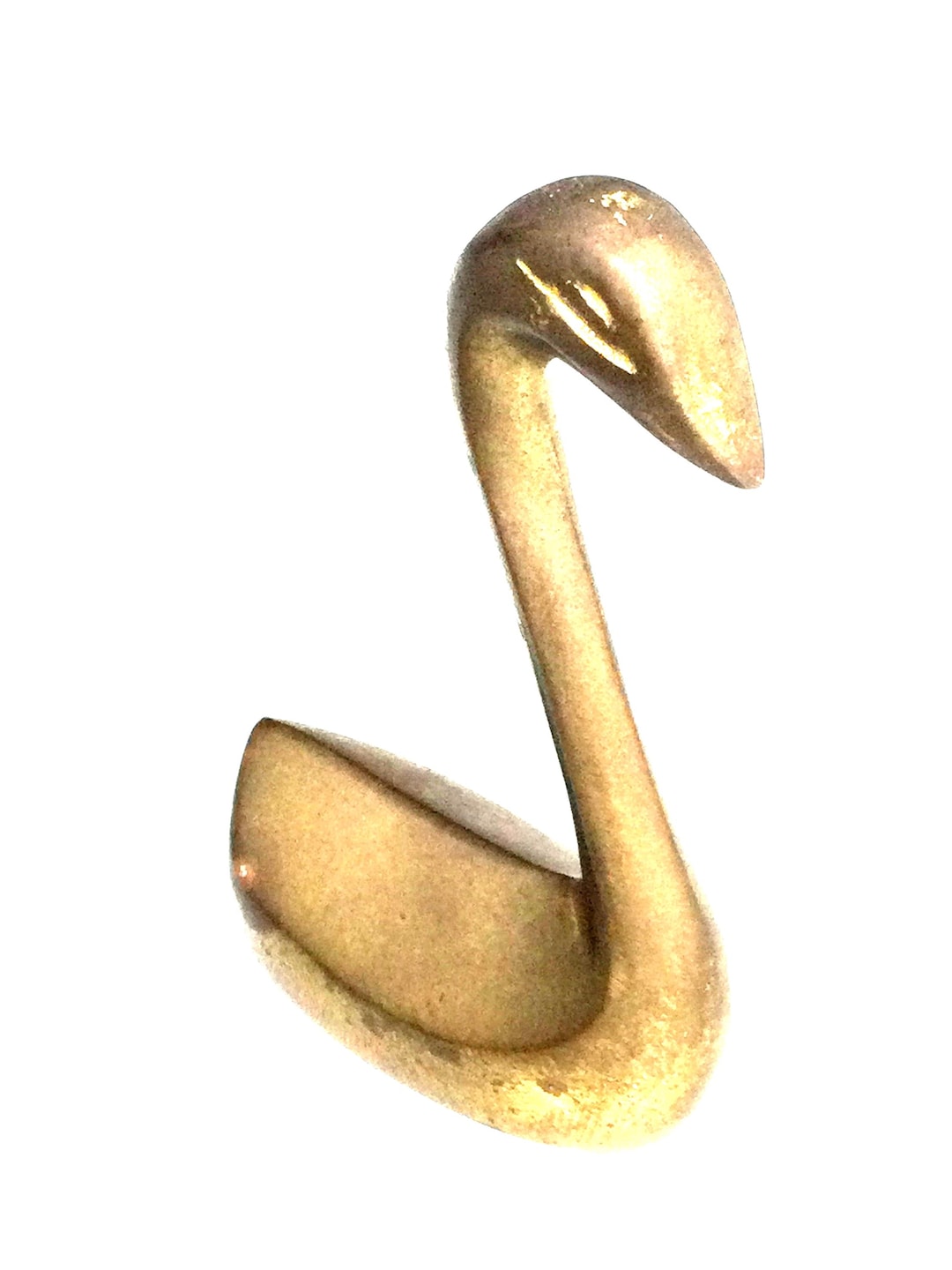 Rare Vintage Brass Swan Powerful Item / Auspicious Lucky Golden Statue ...