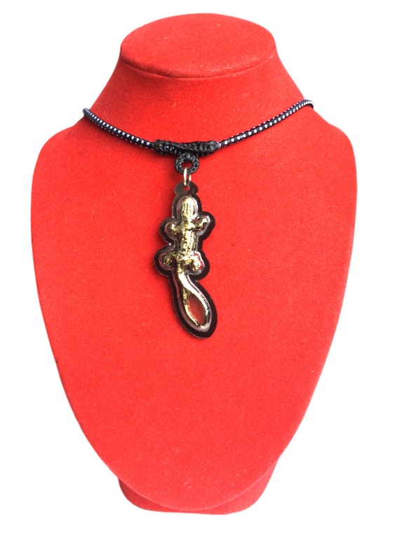 Lizard Amulet For Good Luck 925 Sterling Silver Dragon Pendant Charm