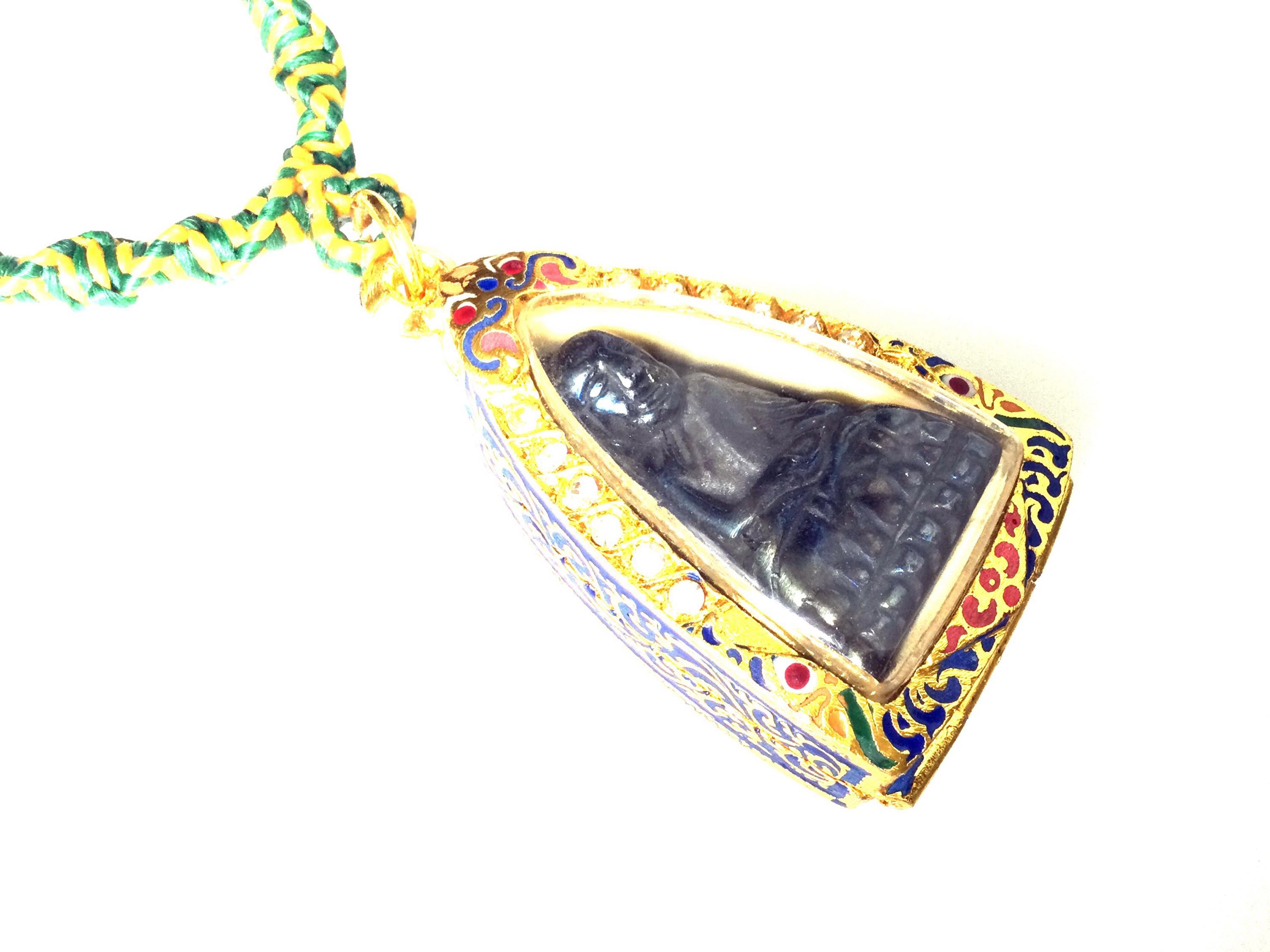Rare Rainbow Leklai LP Tuad Amulet / Top Sacred Good Luck Pendant ...