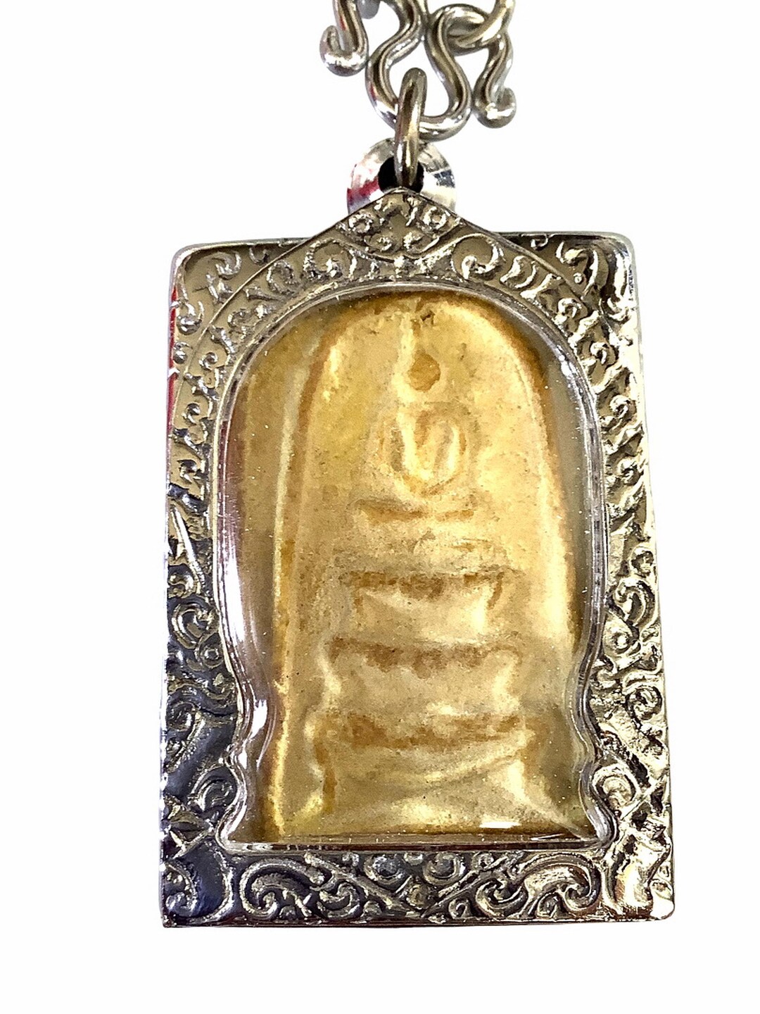 Rare Phra Somdet Lp. Kuay, Yantra (back) Amulet B.E. 2520, Blessed Thai ...