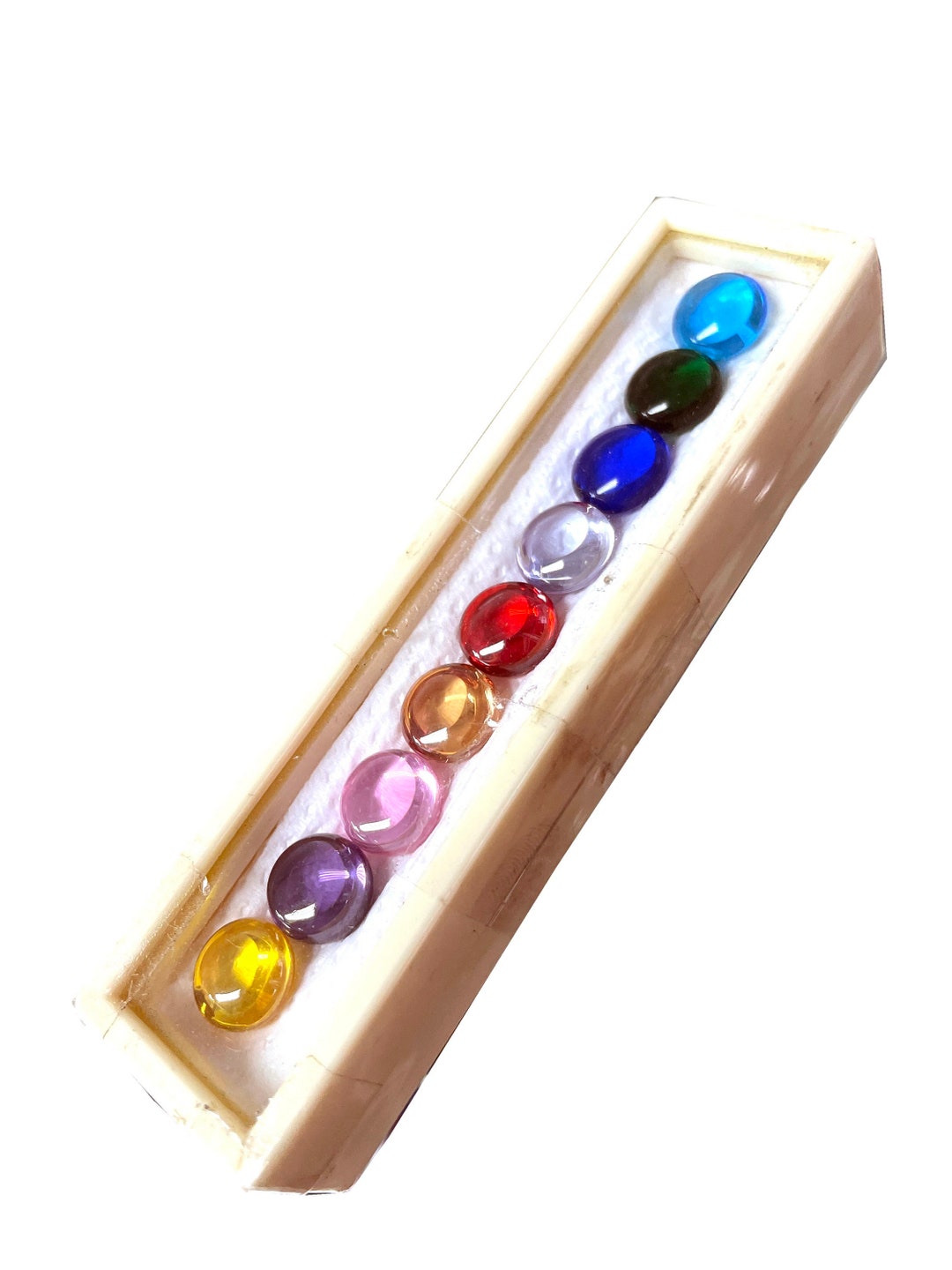 Rare Flat Round 9 Color Noppakao Stone / Lucky and Charm Talisman ...