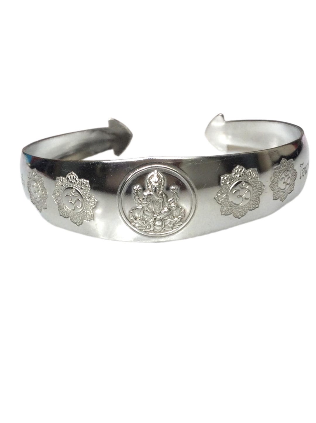 Rare Silver Mantra Yantra God Ganesha Bracelet, Deva Temple / Top ...