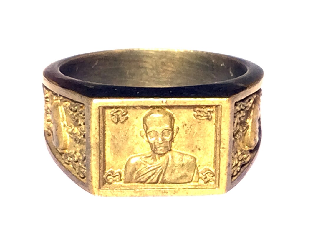 Rare Old Vintage LP Ruay Magic Ring / Charm Brass Ring / Lucky and ...