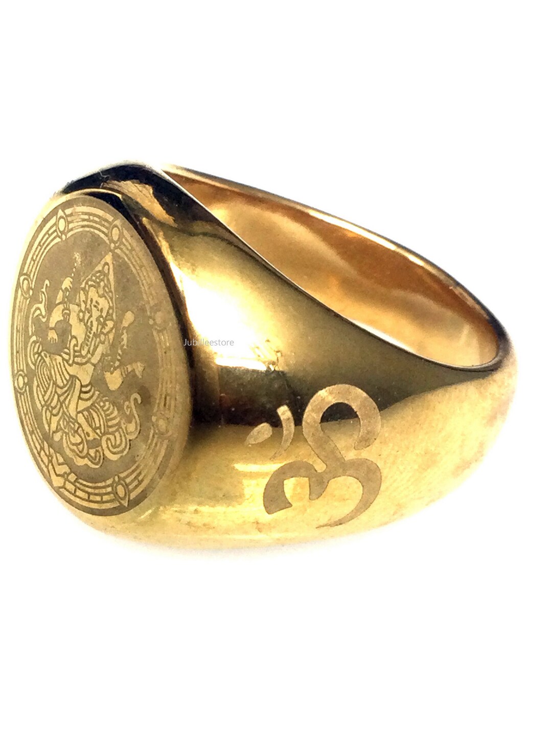 Gold Hindu God 18k Ganesha Magic Ring From Deva Holy Place / Powerful ...