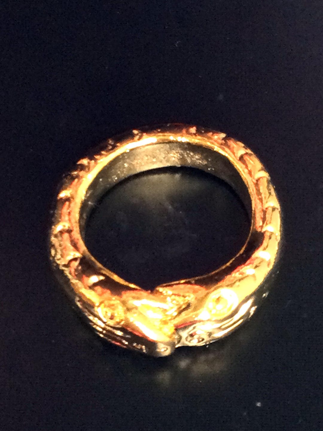 Rare Powerful Magic Gold Ring by LP Imm Hua-khao Temple / Nakabast ...