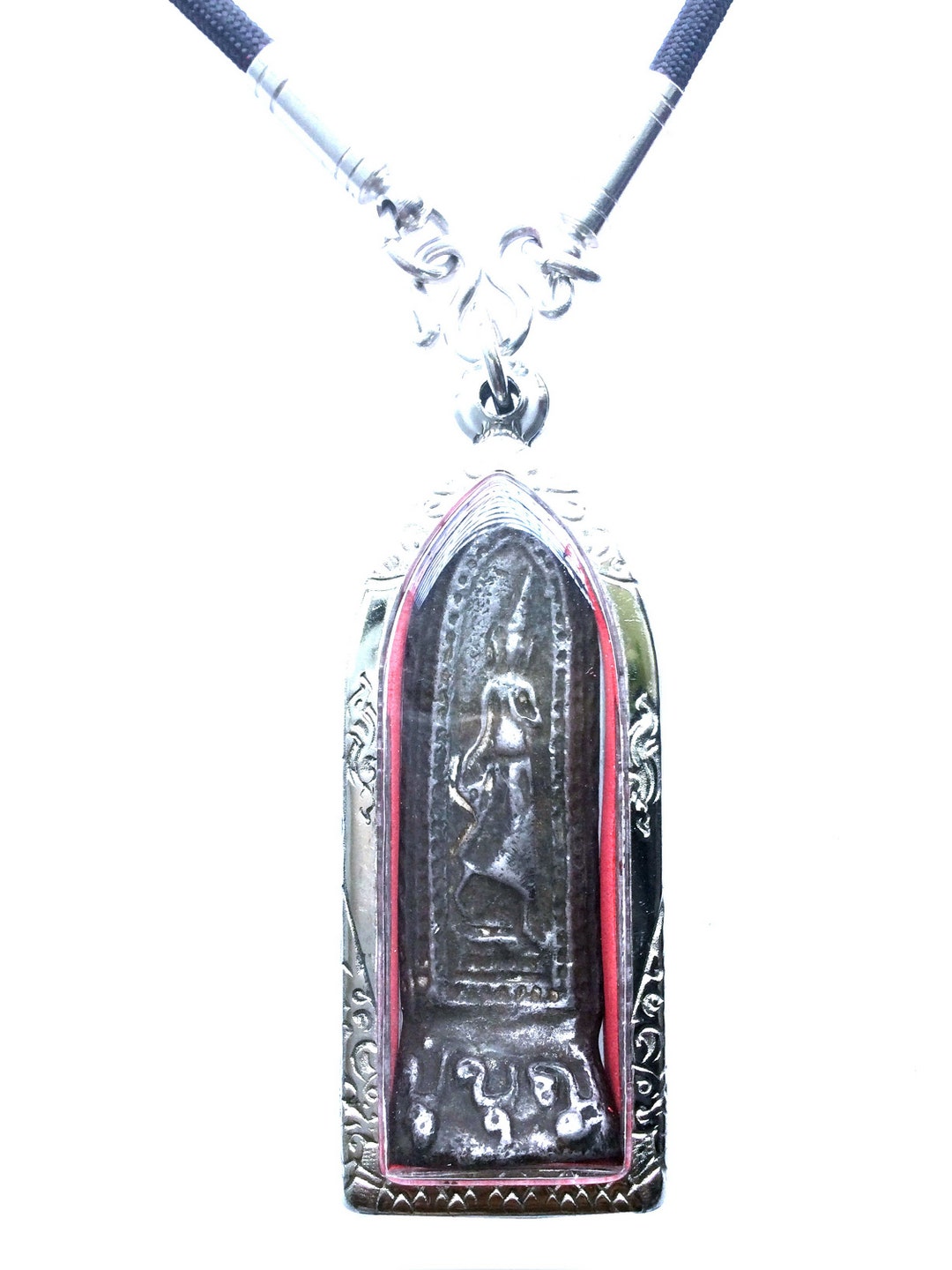 Rare Phra Pang Lila Lp Boon, Klang Bang Keo Temple, B.E. 2471 / Powerful Lucky Charm Pendant ...