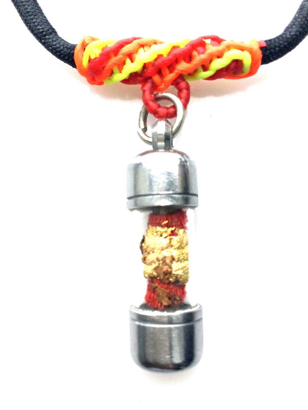 Rare Gold Red Takrut Made by Lp Jamlong, Jedi Dang Temple Powerful ...