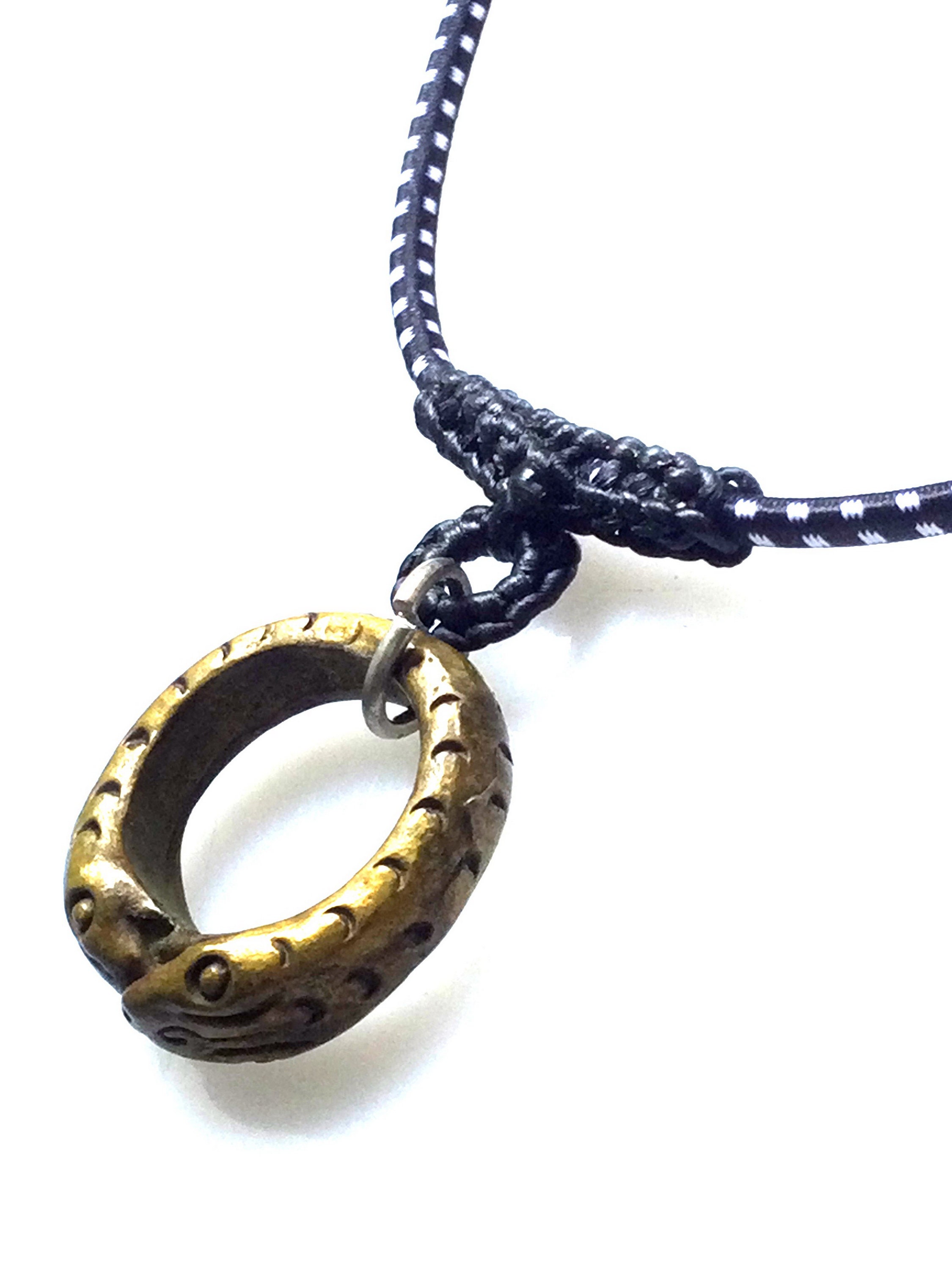 Rare Snake Eat Snake Ring Talisman Pendant Made by LP Imm, Hua-khao ...