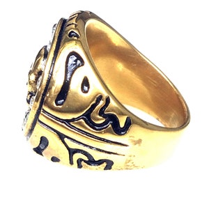 Rare Solid Gold 18K Skull Magic Ring / Powerful Protective Lucky Life ...