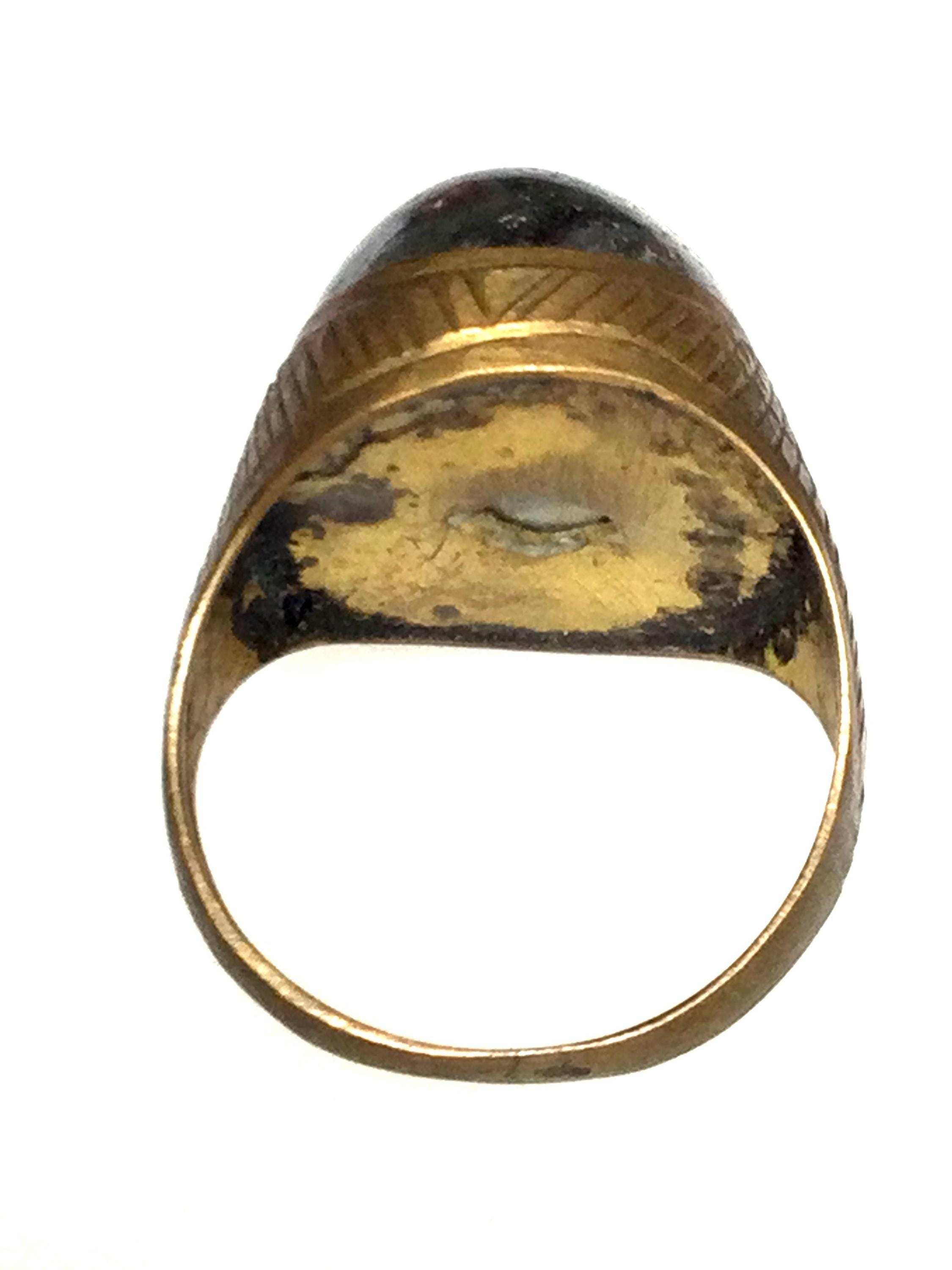 Rare Pong Kham Stone Magic Ring: Thai Amulet, Brass & Silver, Size 8 - Etsy