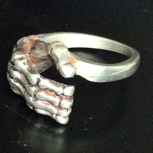 Rare Hand Skeleton Magic Powerful Ring / Mixed Silver Hand Ring / Lucky ...