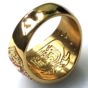 Rare LP Ruay Mahalap Magic Ring From Tako Temple / Powerful Rich Wealth ...