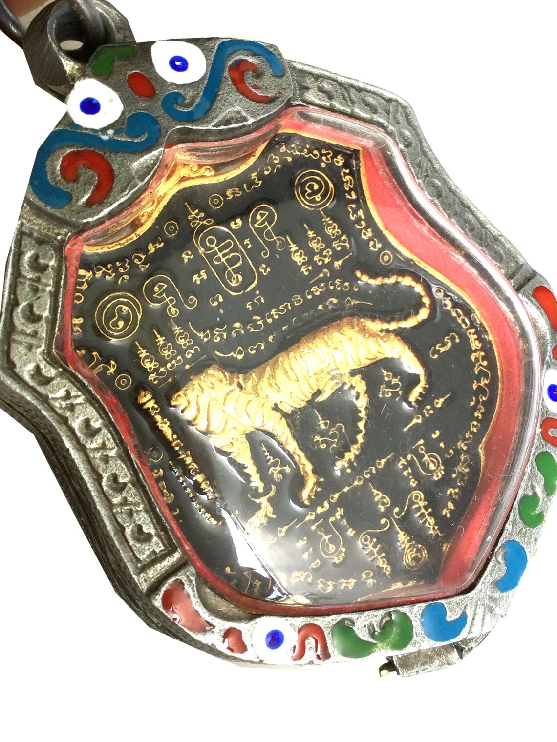 Rare Yantra Mantra Gold Tiger Lp Chanai B.E. 2561 Kunakon Temple ...