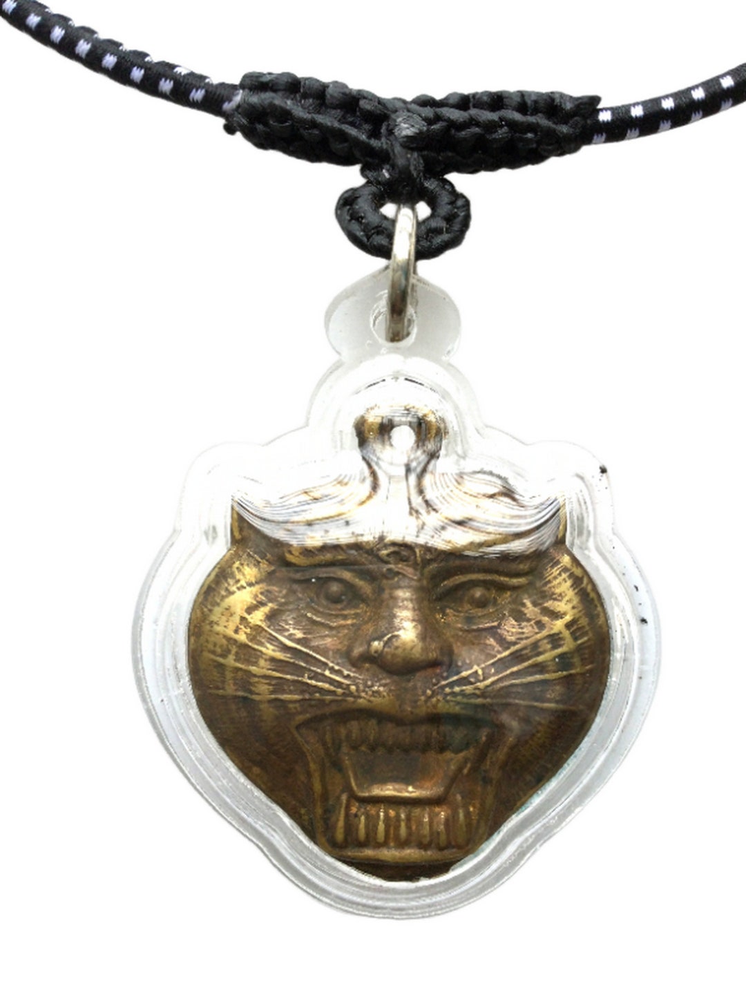 Very Old Vintage Hua-suer Tiger Head Magic Pendant by LP Pern, Bangpra ...