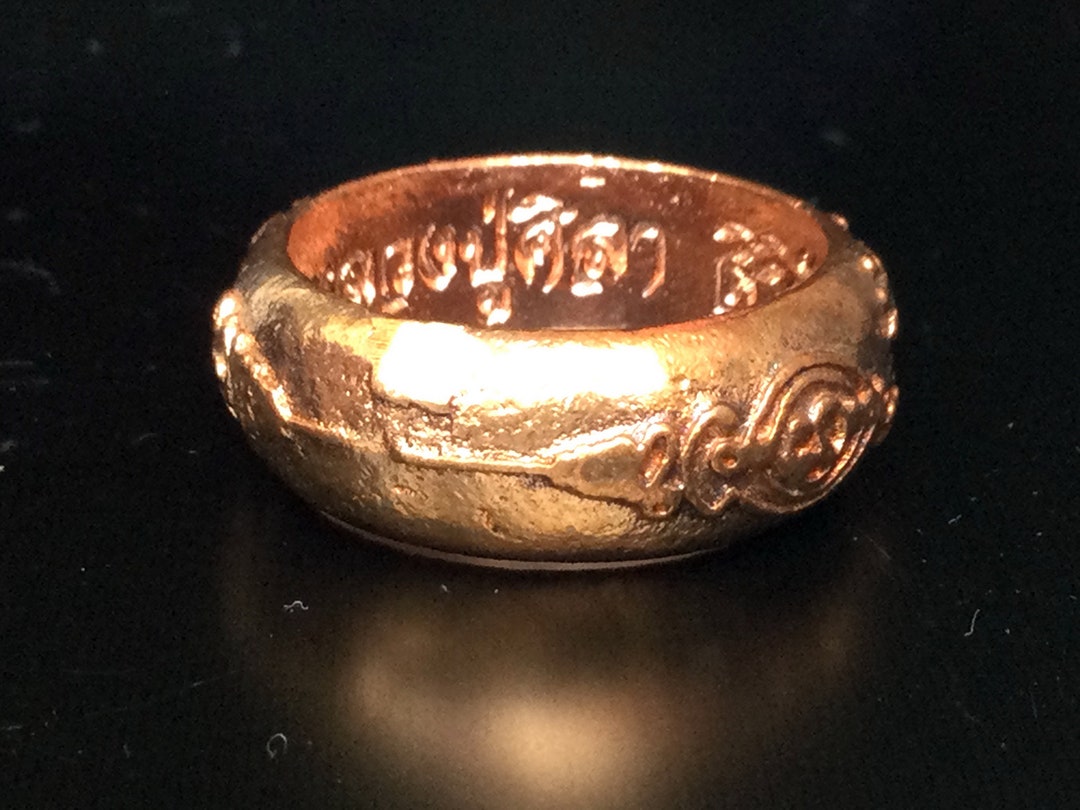 Rare Yantra Mantra Lp Sila (hin) Ring, Phosri Temple / Powerful Lucky ...