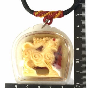 Rare Wood Singha Lp Mui, Donrai Temple / Sacred Good Luck Powerful Pendant / Lucky Charm ...