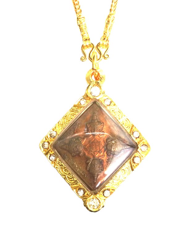 Rare Magic Rian Phra Prom 4 Faces Lp Lae B.E. 2547 Ph… - Gem