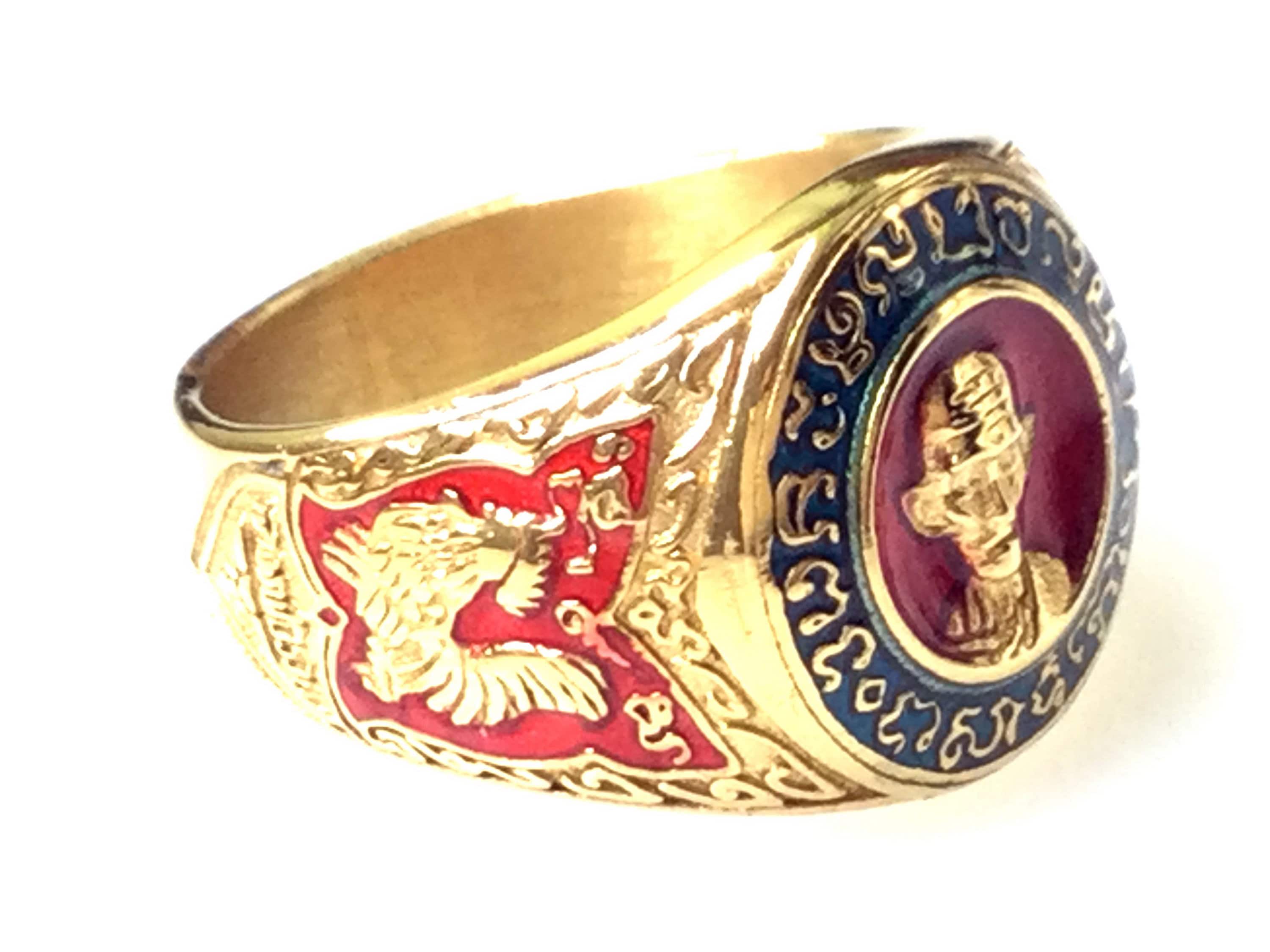 Rare LP Ruay Mahalap Magic Ring From Tako Temple / Powerful Rich Wealth ...