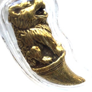 Rare Tiger Tooth Fang by Lp Tim, Laharnrai Temple, Year 1974, Magic ...