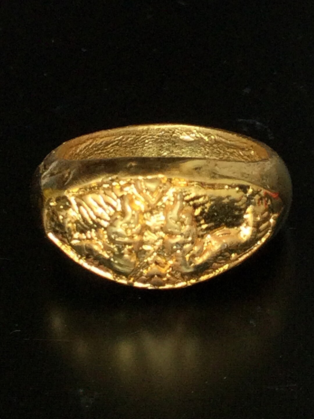 Rare Gold Twin Naga Ring Blessed by Lp Somboon in 1993, Lampanbong ...