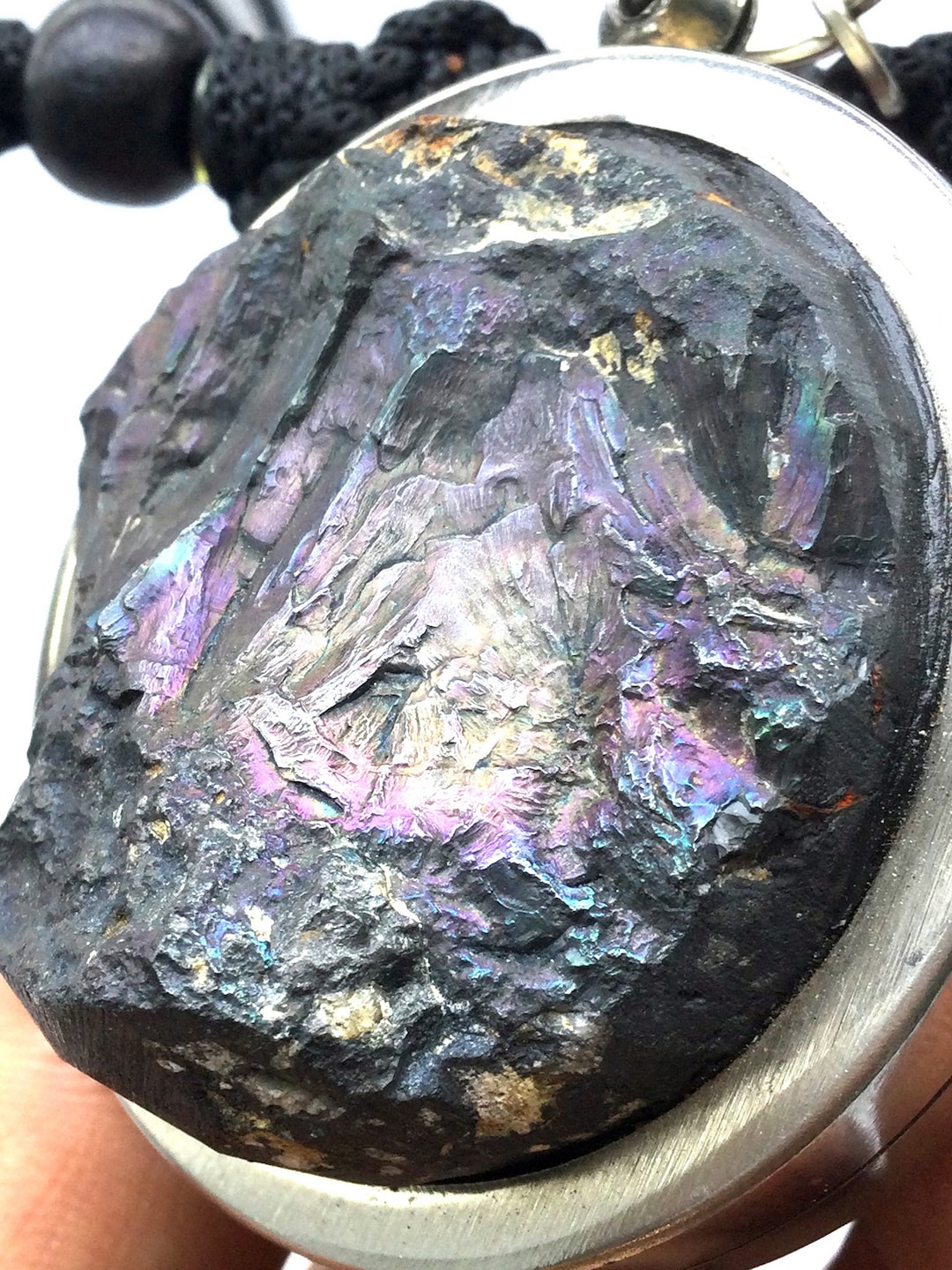 Big Rainbow 7 Color Leklai Stone / Powerful Magic Pendant / Blessed Leklai Talisman / Lek Lai ...