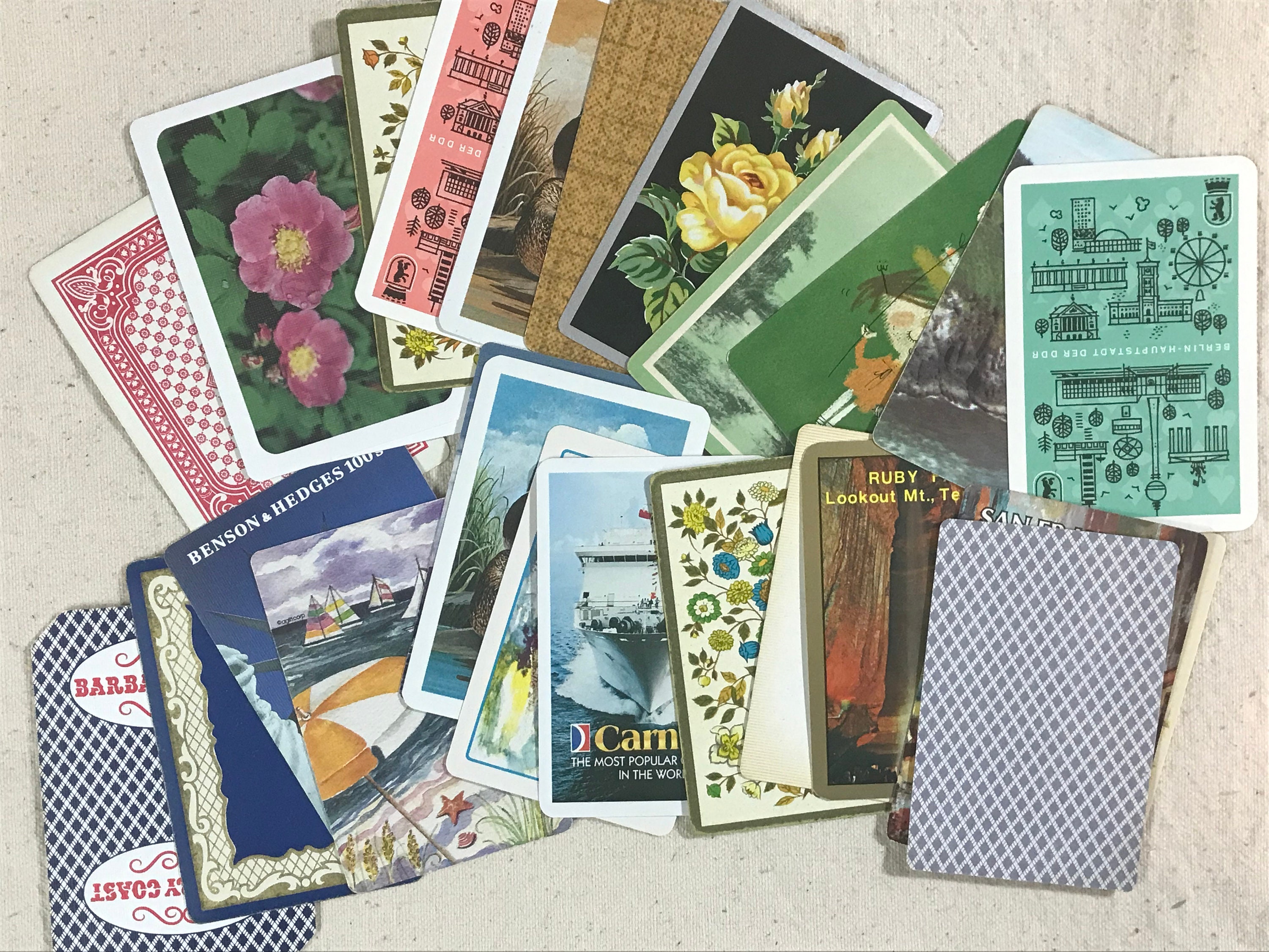 Lot of 4 Swap Playing Cards Vintage Ephemera for Journaling Collage or ...