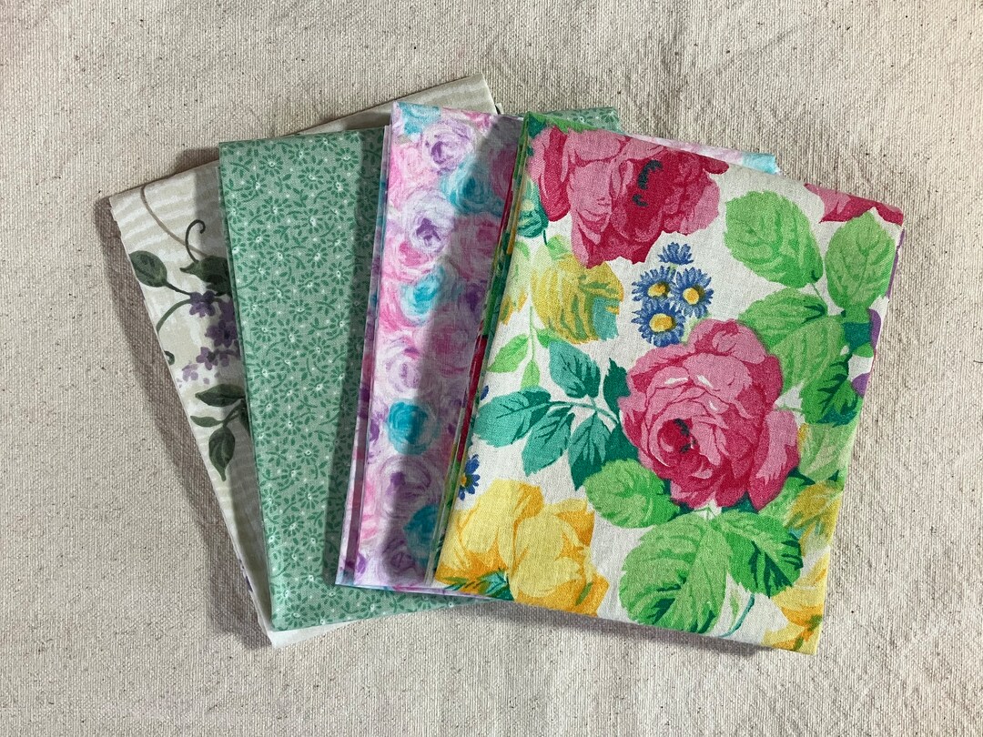 Summer Floral Fat Quarters Bundle Vintage Shabby Chic Fabric Smash Book ...
