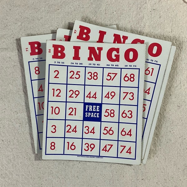 Vintage Bingo Cards - Etsy