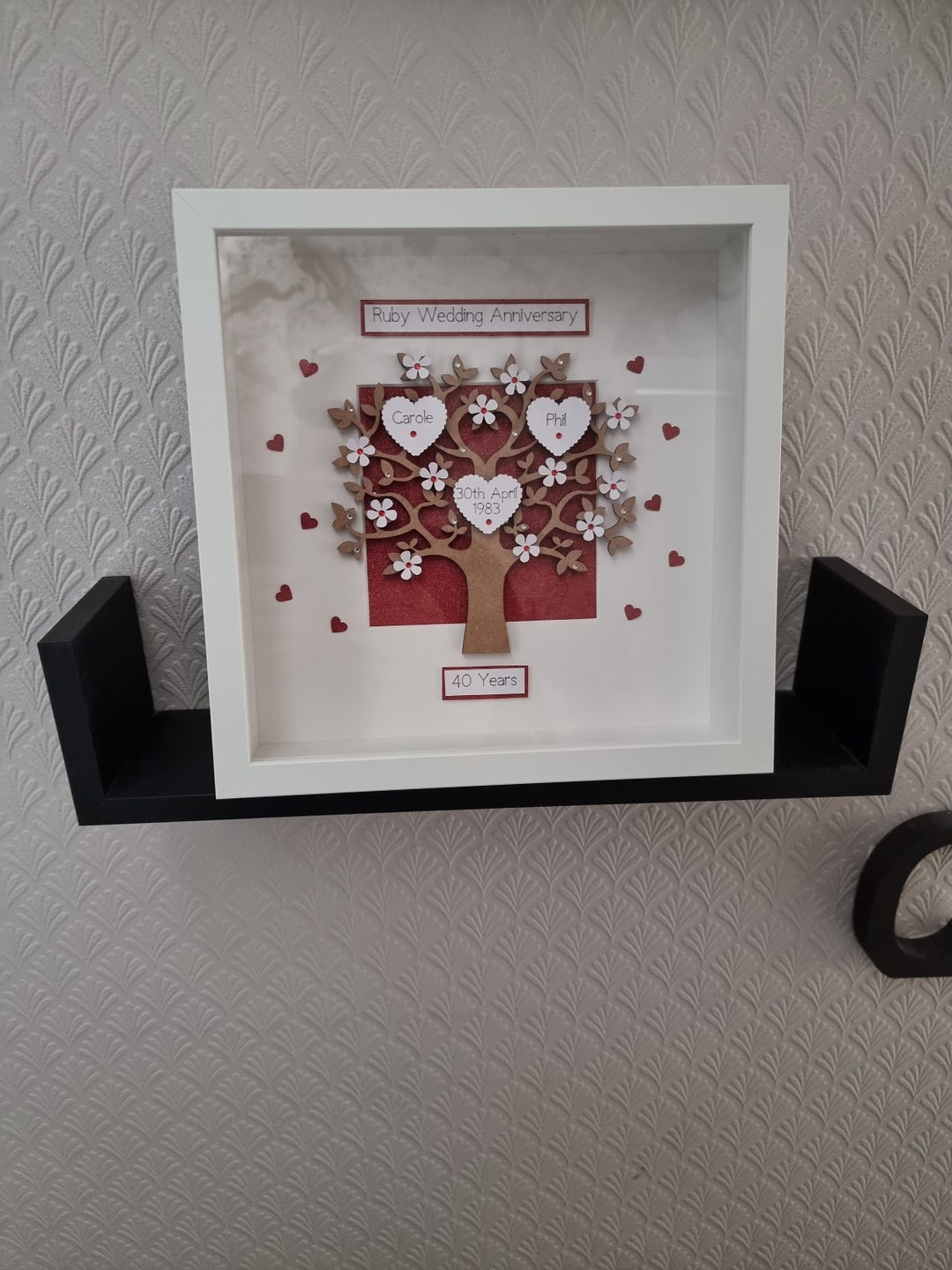 Ruby Wedding Anniversary Gift .40th Anniversary,wedding Anniversary ...