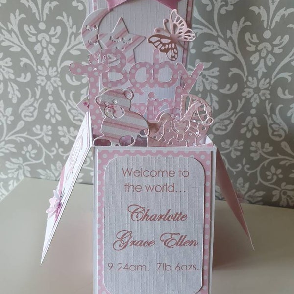 New Baby Pop up Card - Etsy UK