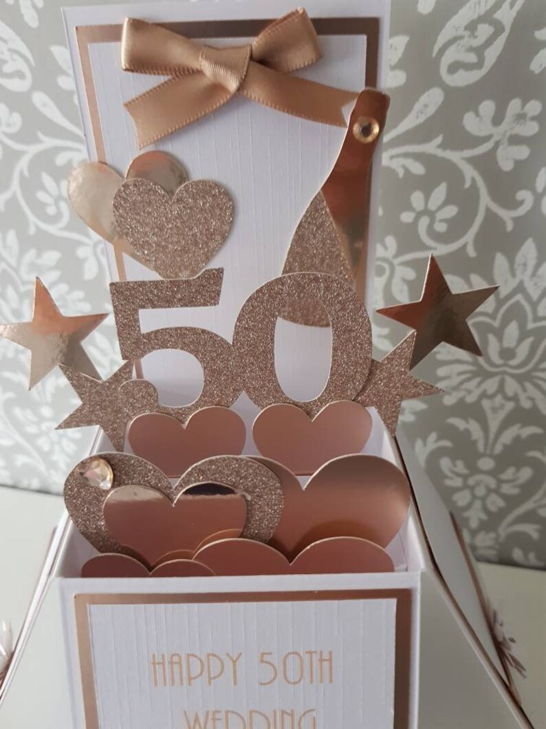 New Design Rose Gold Handmade Personalised 50th Golden - Etsy