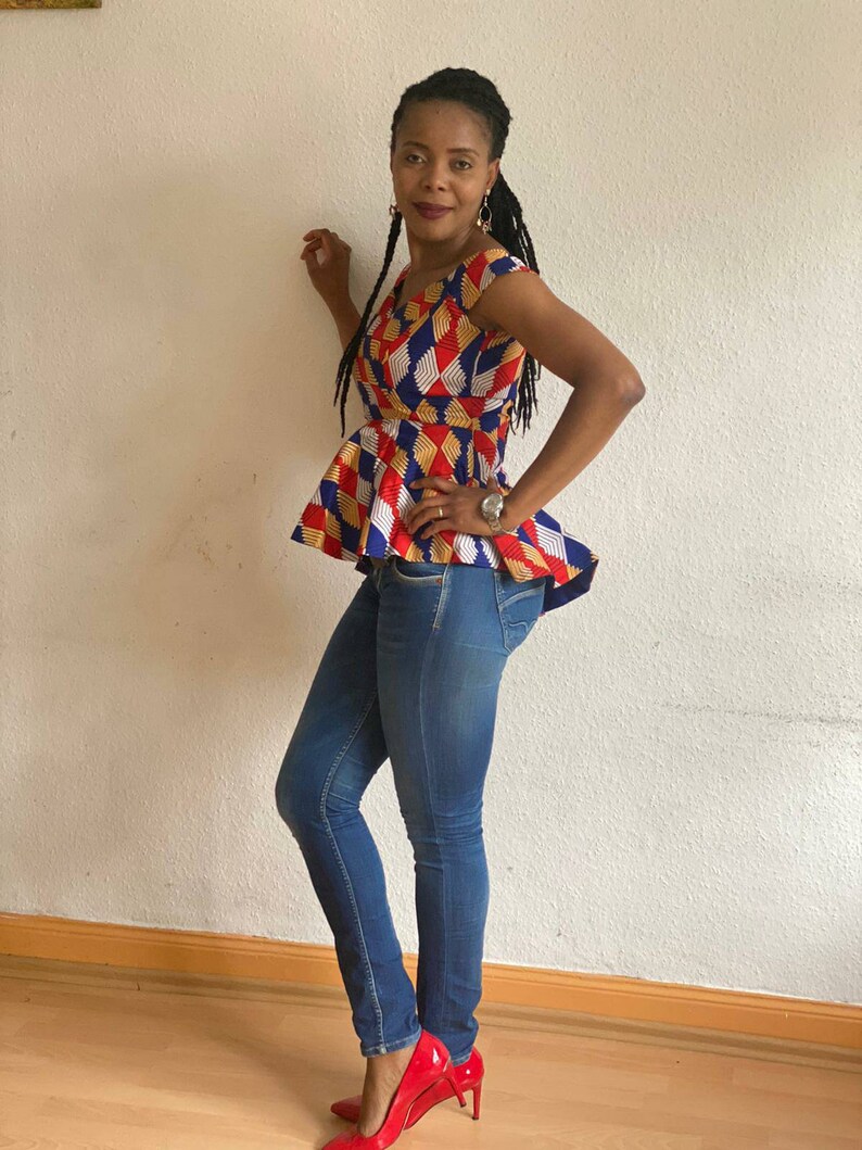 African Top, Ankara Top, African Print off Shoulder Top, Summer Top ...