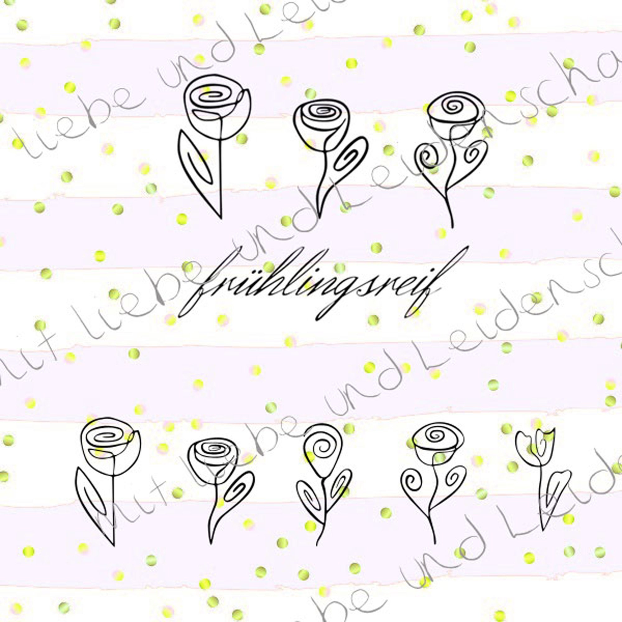 Digitale Datei zum Plotten Oneline Blumen DXF, SVG, PNG, Plotterdatei - Etsy 日本