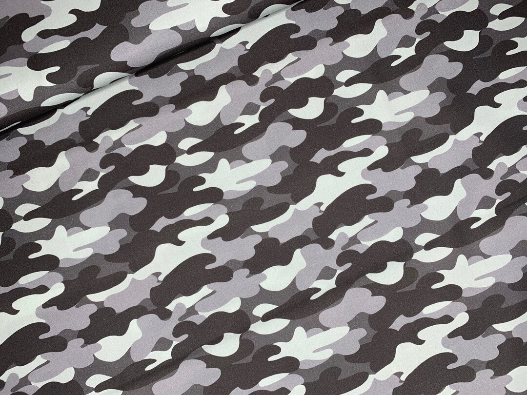 Cotton Fabric Flecktarn Grey / Hilco Jatiju Design - Etsy
