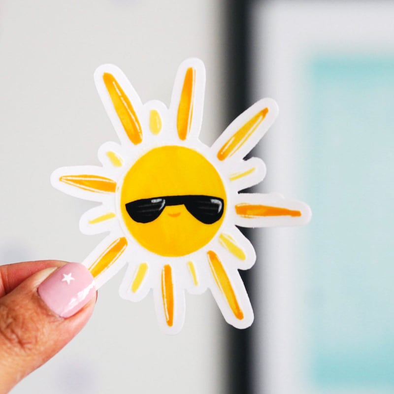 Sun Stickers - Etsy