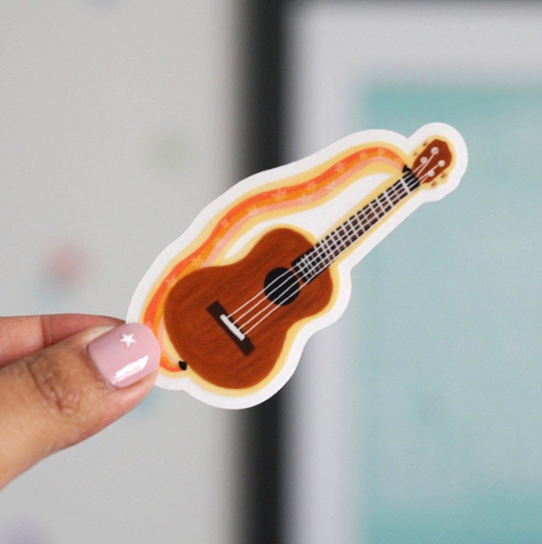 Coral Ukulele Sticker / Waterproof Sticker / Clear Vinyl - Etsy