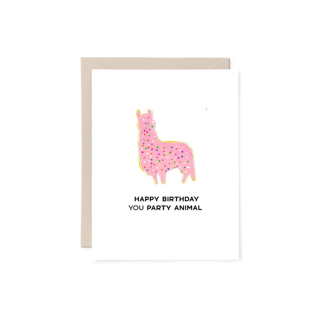 Happy Birthday You Party Animal Card / Birthday Card / Cute Birthday ...